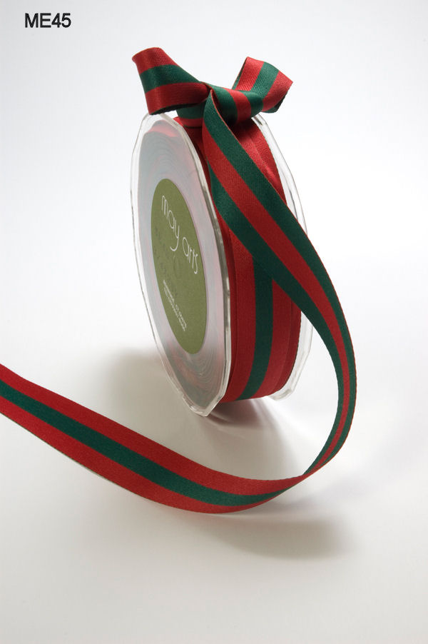 3/4 Inch SOLID/REVERSIBLE/STRIPES Ribbon - May Arts Wholesale Ribbon